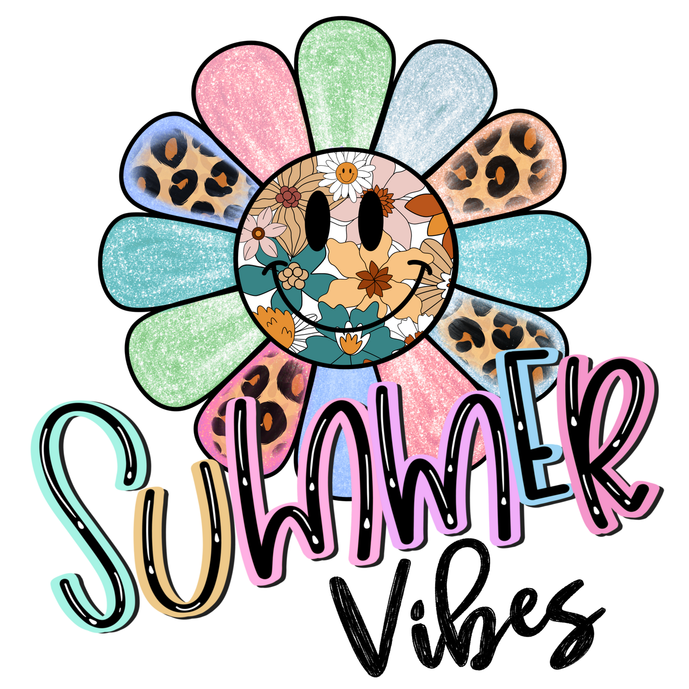 SUMMER VIBES DAISY – Shell Print Shop